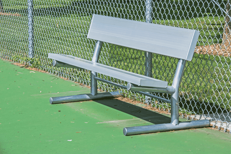 6', 8' & 15' Portable Aluminum Bench with Backrest | 2-Plank