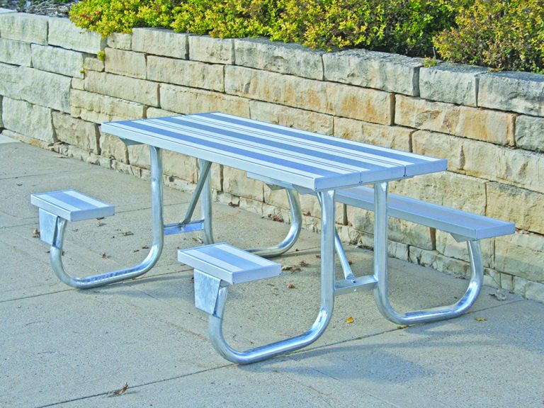 ADA Picnic Table | Wheelchair Accessible & Aluminum Planks | J2WC Series