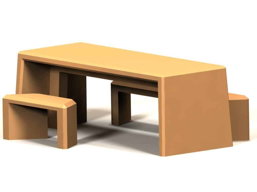 Concrete “Monster” Picnic Table | One Piece | ADA Accessible Option