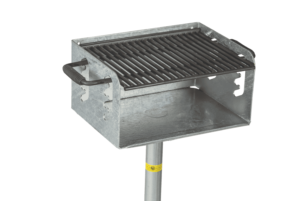 Pedestal Park Grill | 300 sq. in. Charcoal Grill | Attached Adjustable ...