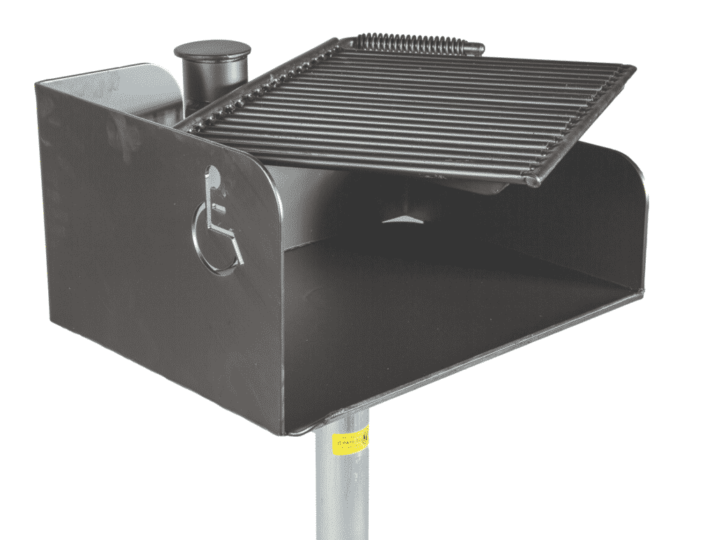 Handicap Accessible Park Pedestal Grill (SB16) | Kay Park