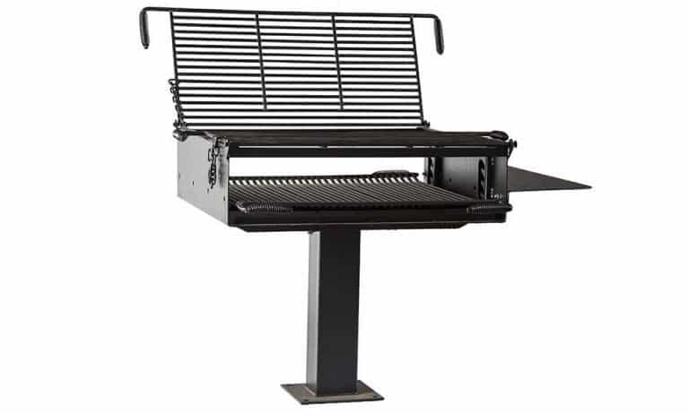 Large Group Grill With Side Shelf Surface Mount | Kay Park