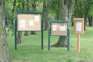 Large Outdoor Message Center | Recycled Plastic
