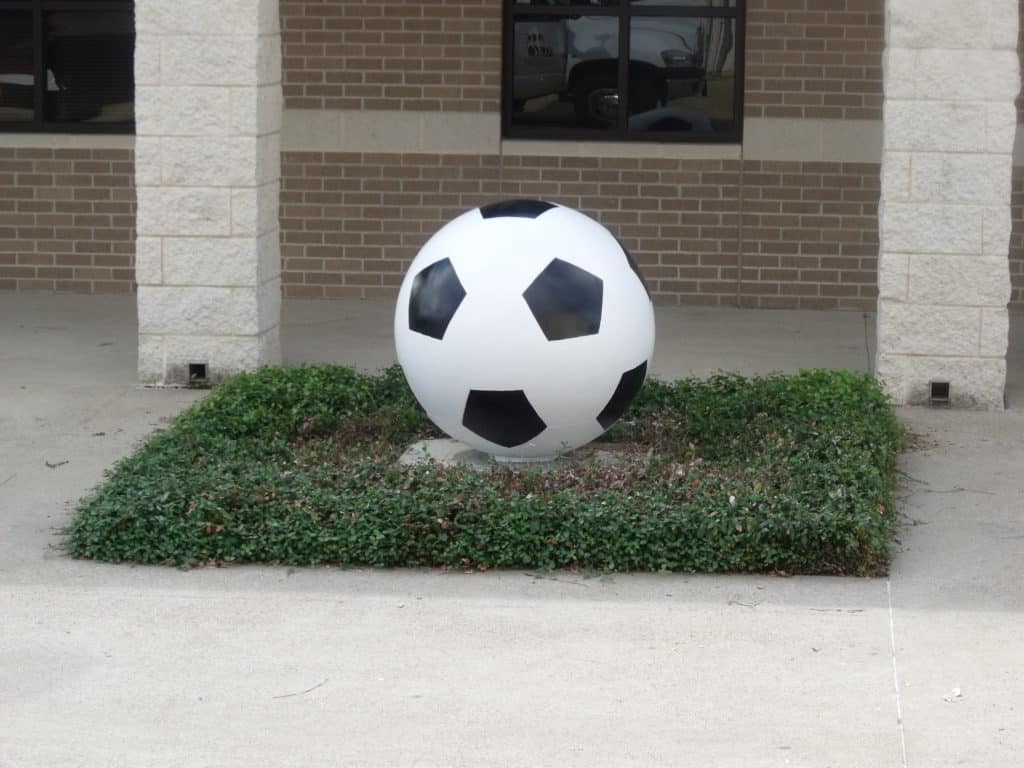 Sports Themed Concrete Ball Bollards | Security Barriers Product | Kay ...