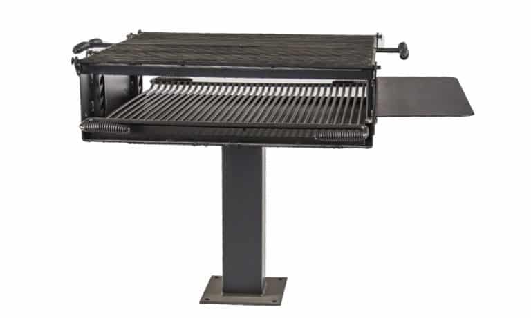 Large Group Grill With Side Shelf Surface Mount | Kay Park