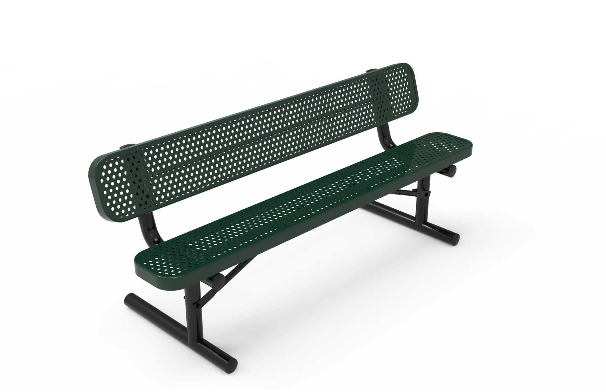 Perforated Bench with Back | Thermoplastic Benches Product | Kay Park ...