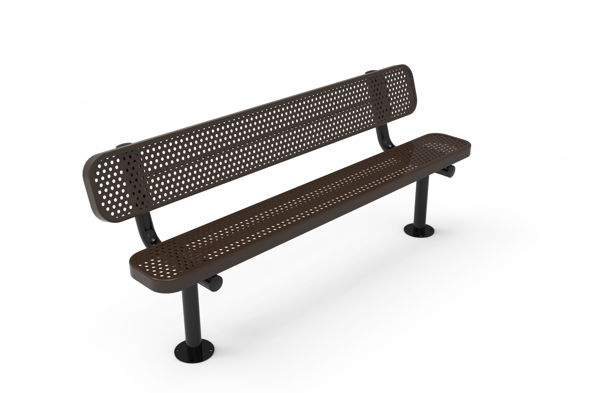 Perforated Bench with Back | Thermoplastic Benches Product | Kay Park ...